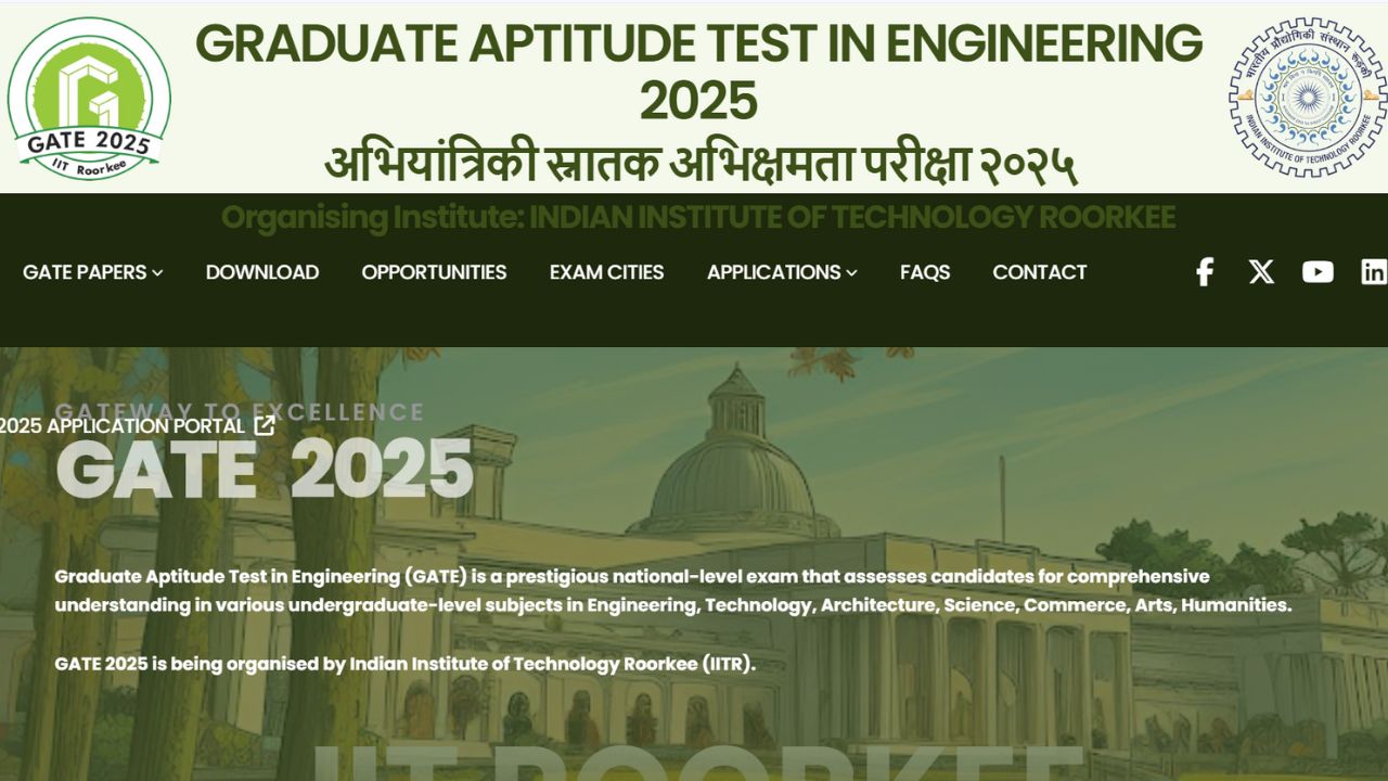 GATE 2025 Answer Key & Response Sheet Released – Download Now At Gate2025.iitr.ac.in